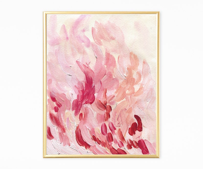 Pink Art PrintPrintable Wall Art AbstractAbstract Wall | Etsy