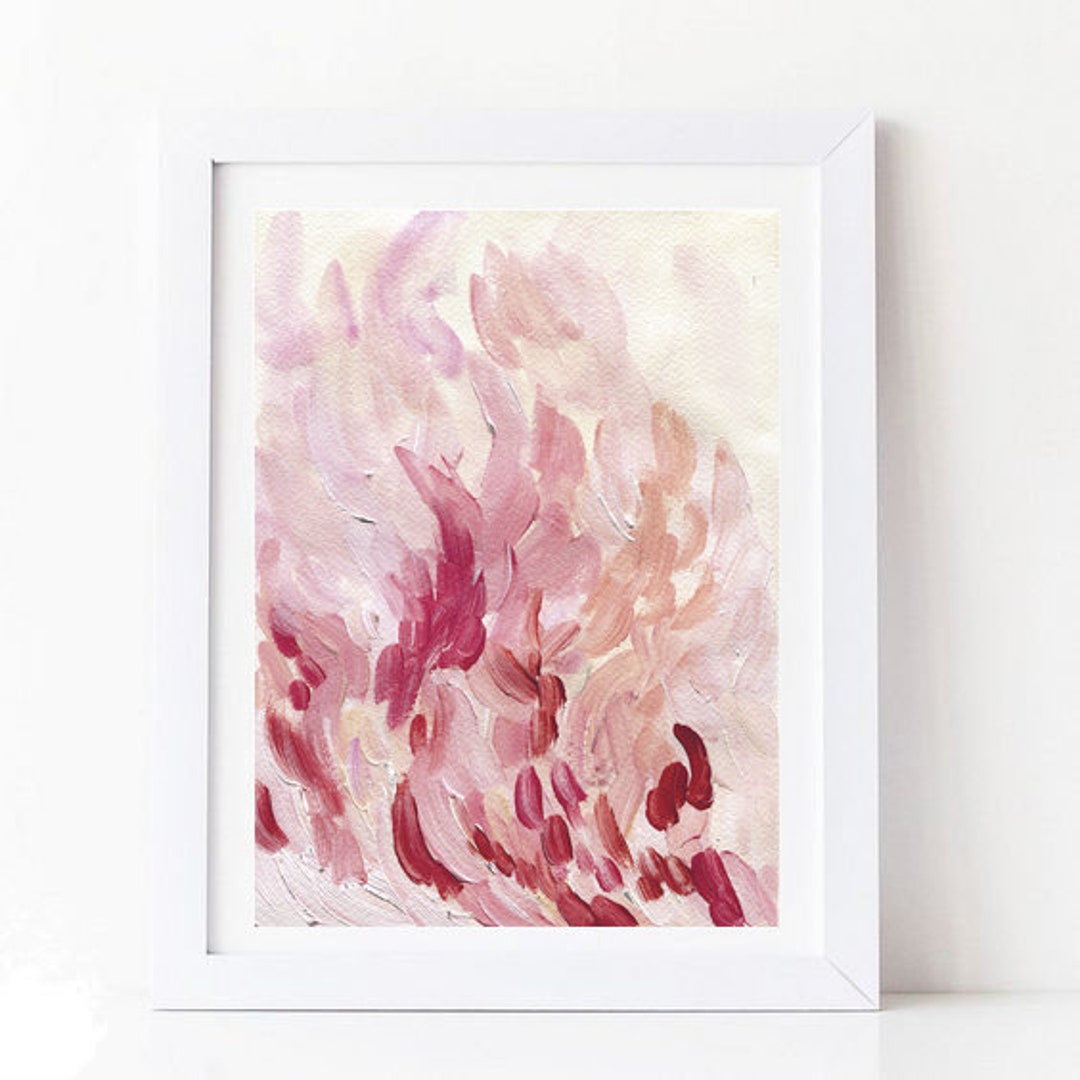 Pink Art Print,printable Wall Art Abstract,abstract Wall Prints,pink ...