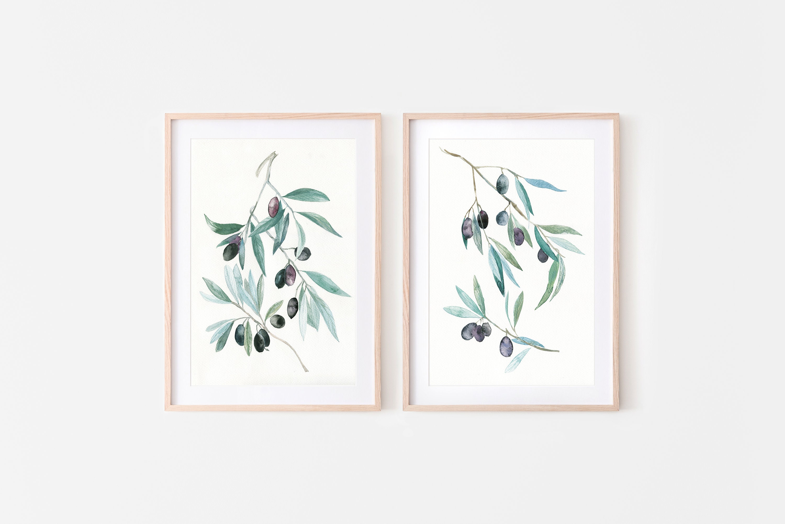 Olive Tree Print Set of 2botanical Print - Etsy