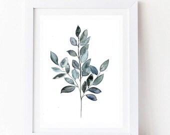 Botanical watercolor | Etsy