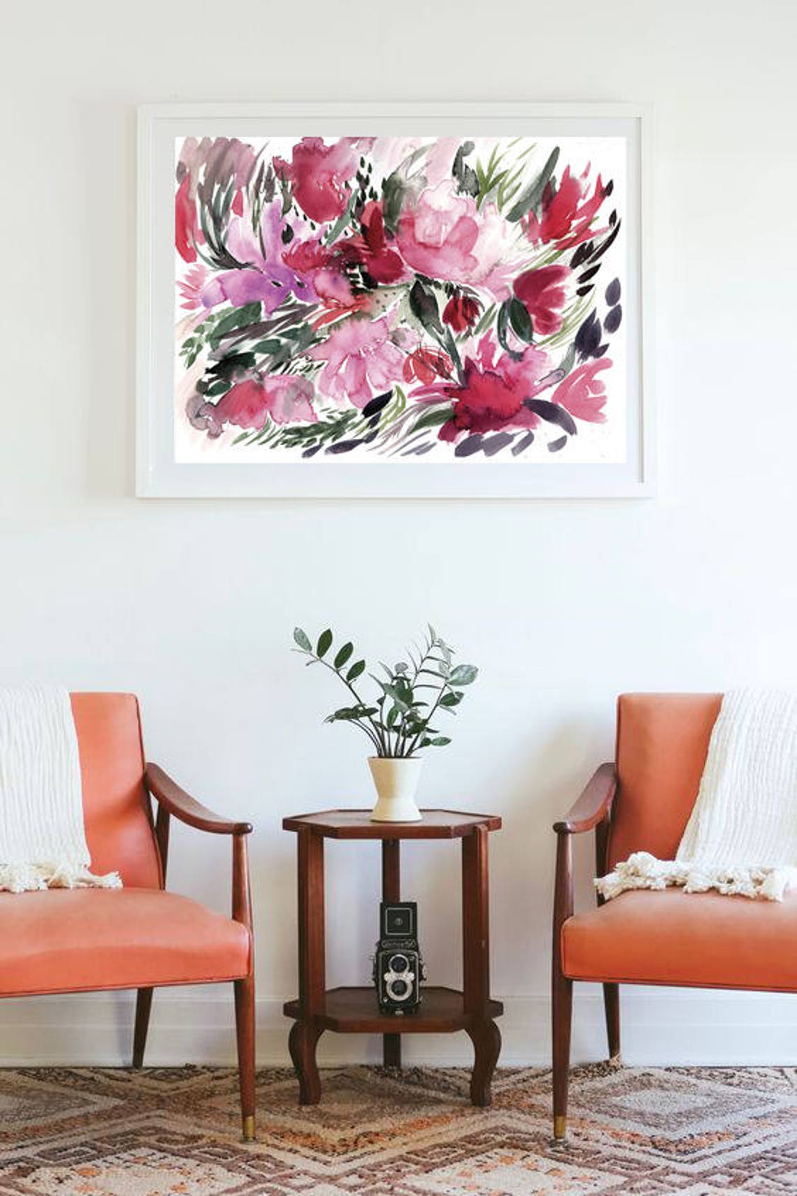 Printable Floral Artfloral Artworkinstant Download | Etsy