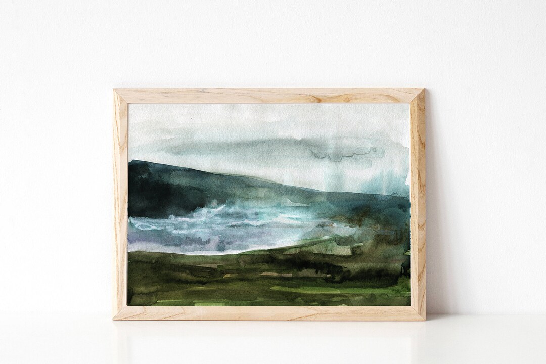 Abstract Landscape Print,landscape Wall Art,printable Landscape Art ...