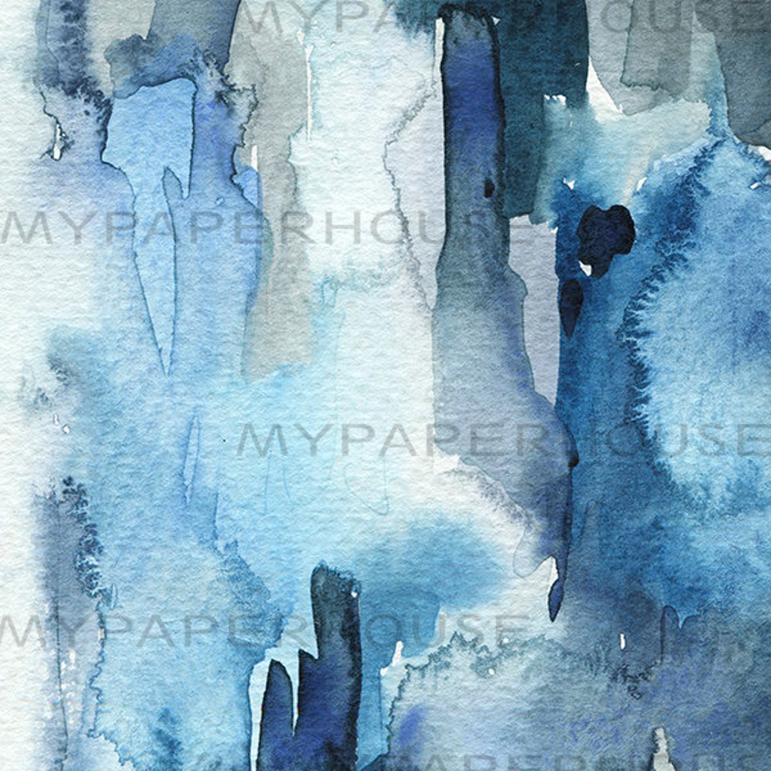 Blue Wall Artprintable Wall Artminimalist Art Printshome | Etsy