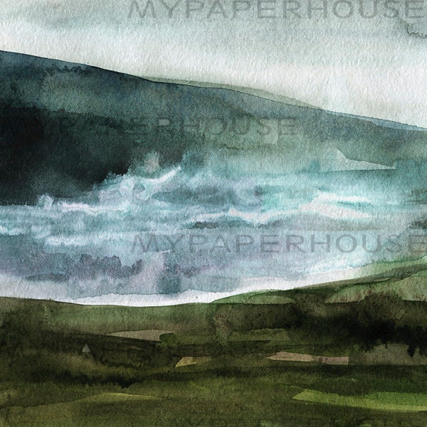 Abstract Landscape Printlandscape Wall Artprintable - Etsy