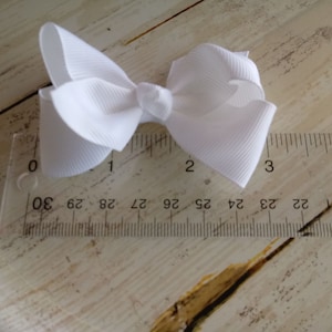 3 Inch Hair Bows, Grosgrain Bows, Choose Colors, No Clip, Medium Bows ...