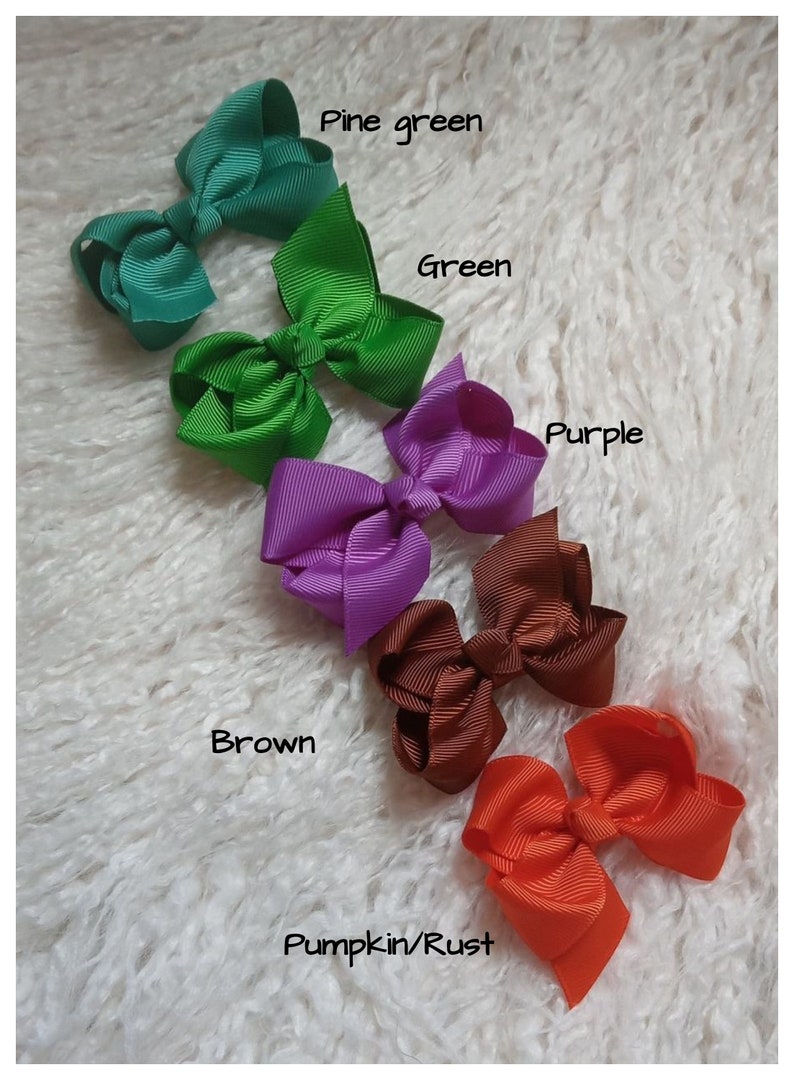 3 Inch Hair Bows Grosgrain Bows Choose Colors No Clip - Etsy