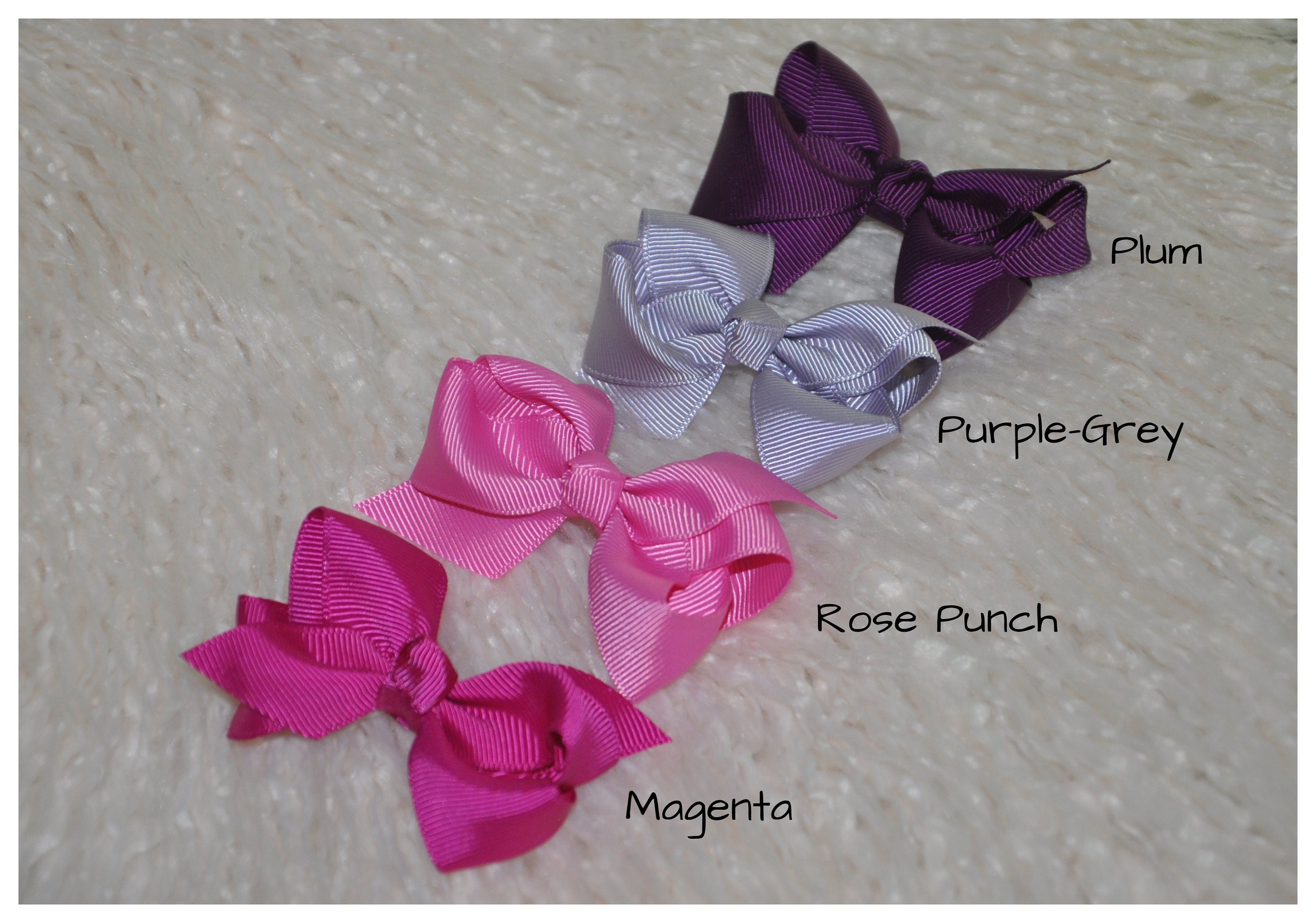3 Inch Hair Bows Grosgrain Bows Choose Colors No Clip | Etsy