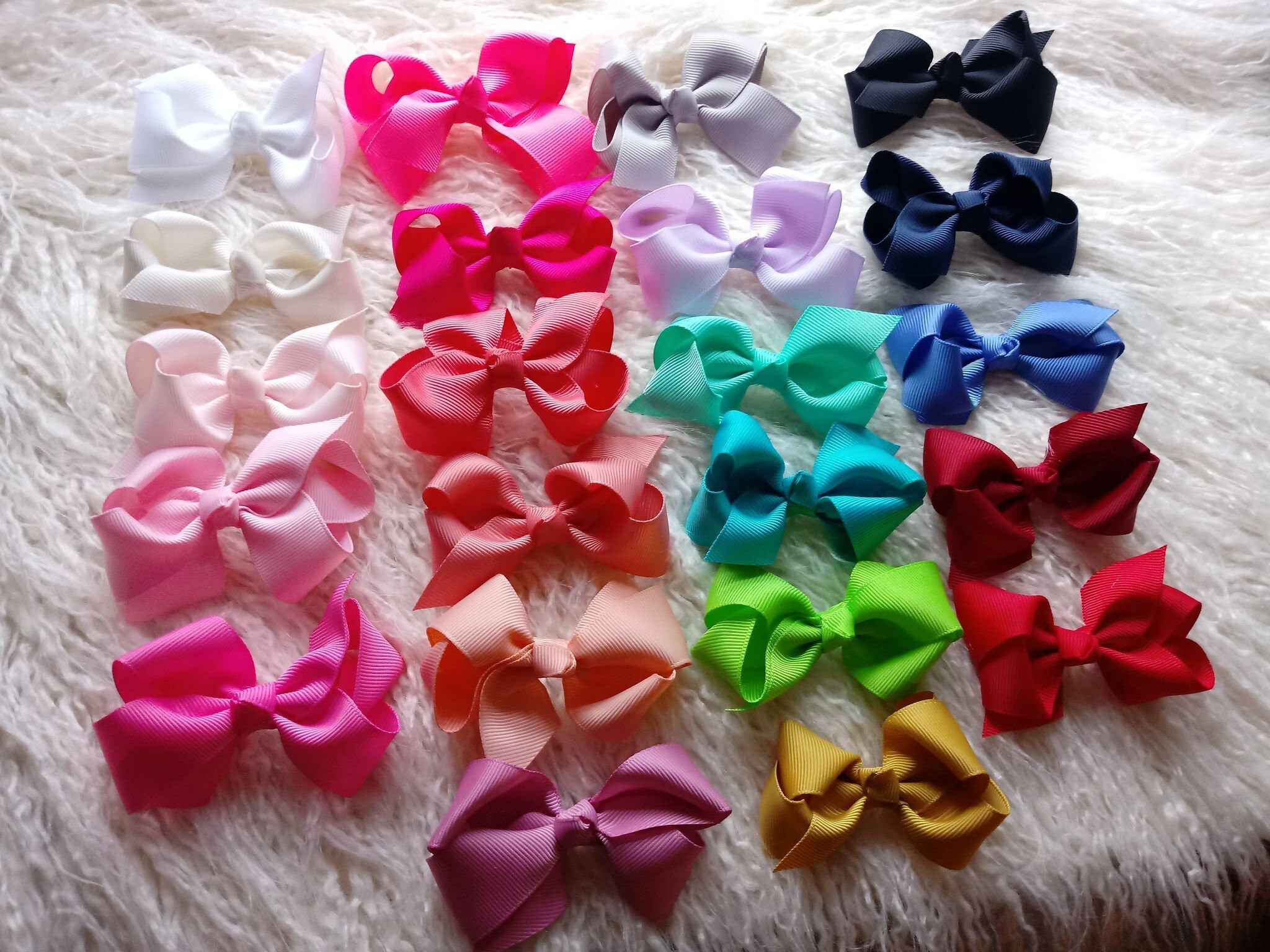 3 Inch Hair Bows Grosgrain Bows Choose Colors No clip | Etsy