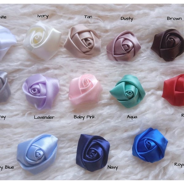 Satin Rosettes - Etsy