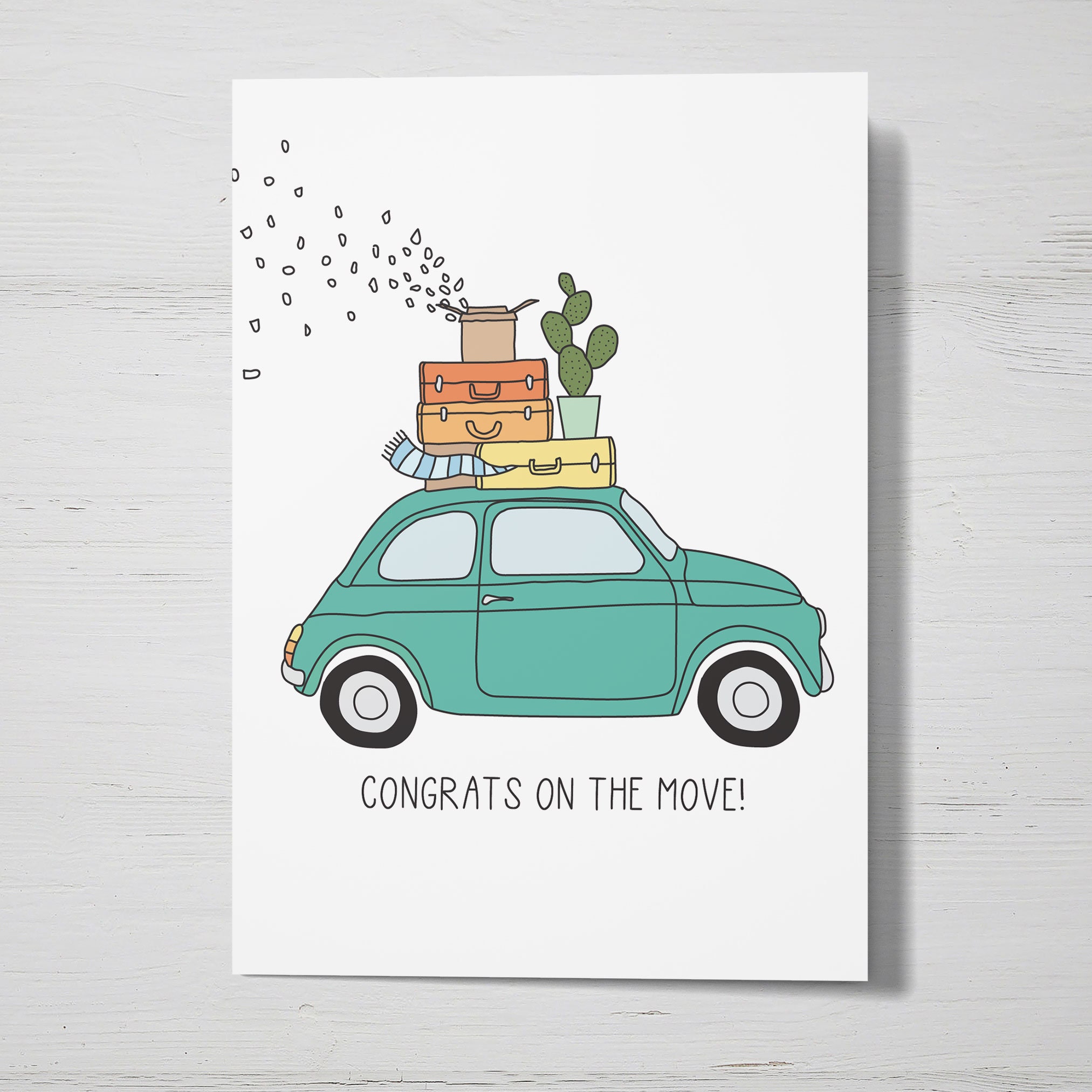 Congrats on the Move Greeting Card New Home Card Moving | Etsy