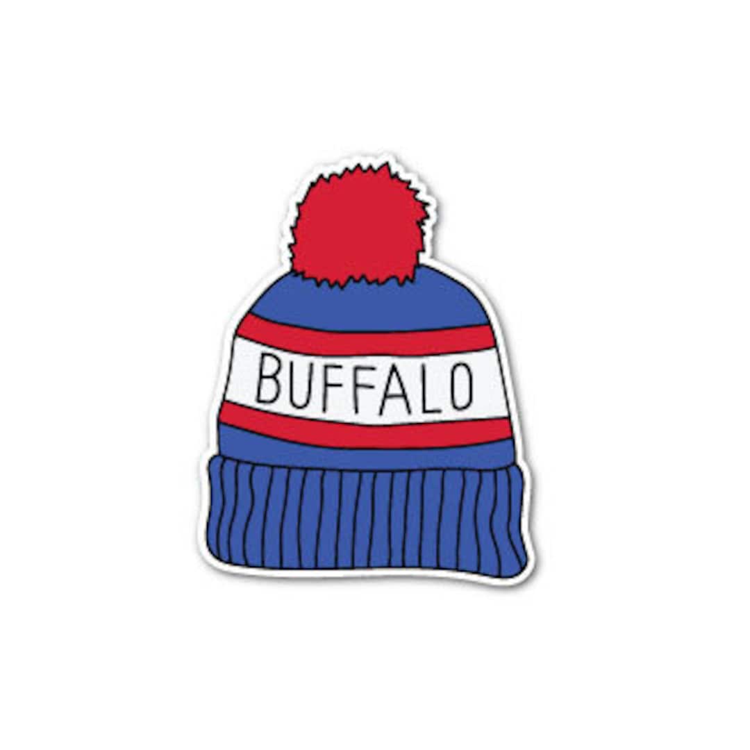 Buffalo Winter Hat Sticker | Buffalo, NY - Etsy