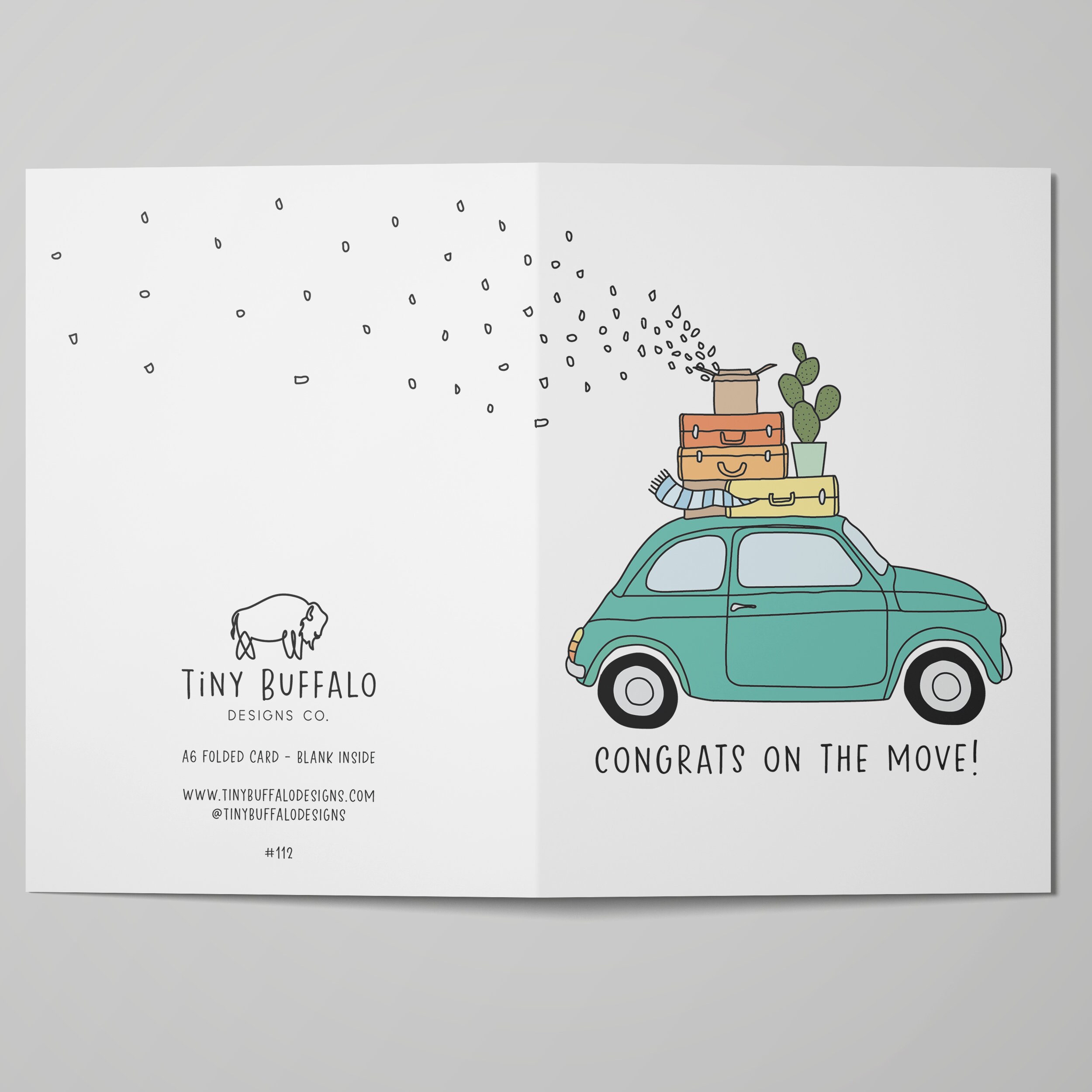 New Home Card Congrats on the Move Housewarming Card | Etsy