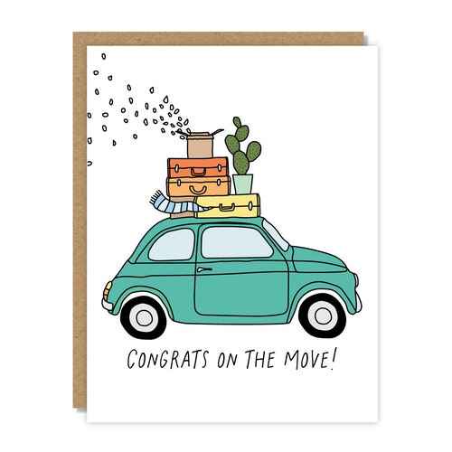 New Home Card Congrats on the Move Housewarming Card - Etsy