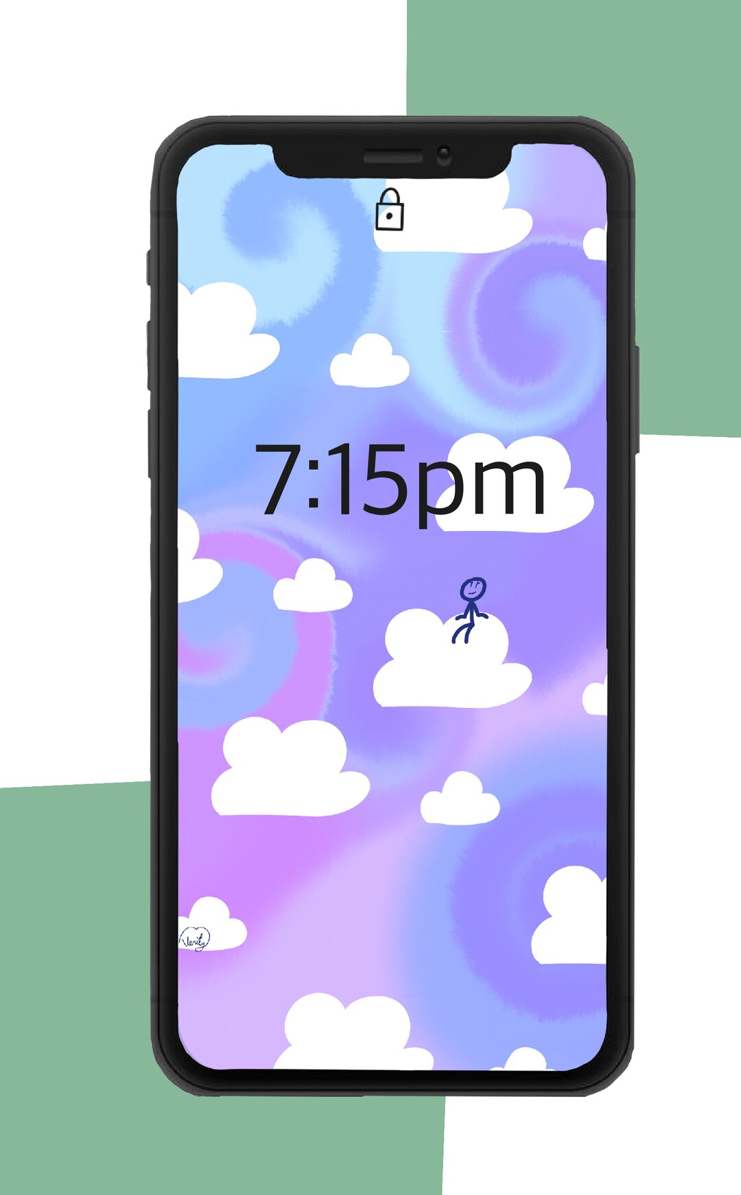 Drifting in the Wind Phone Wallpaper (purples) - Etsy