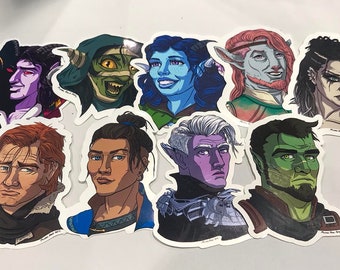 Mighty Nein Stickers - Etsy