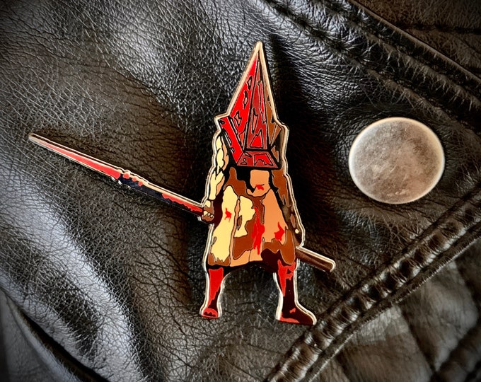 Red Pyramid Thing Enamel Pin - Etsy