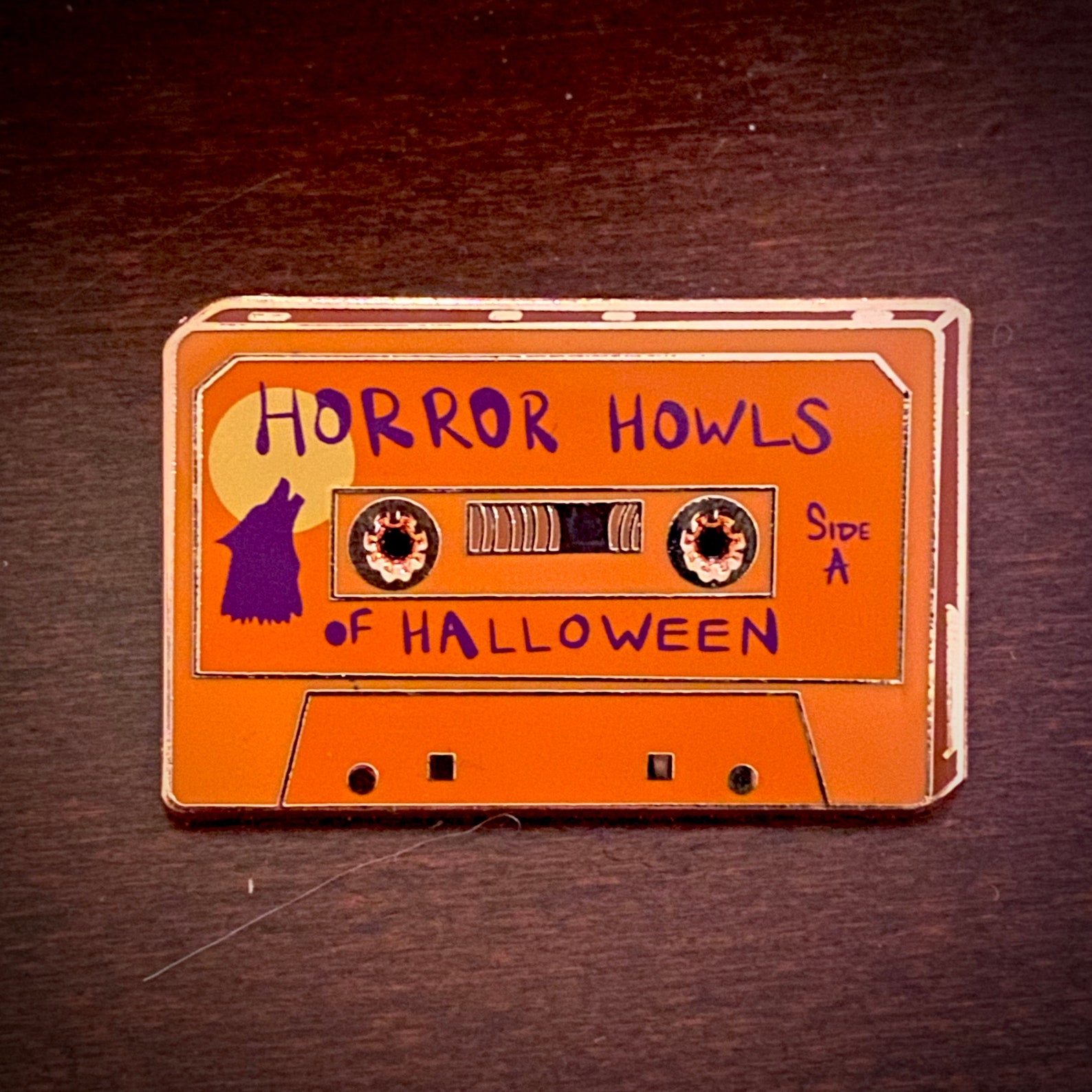 Horror Howls of Halloween Cassette Tape Hard Enamel Pin - Etsy