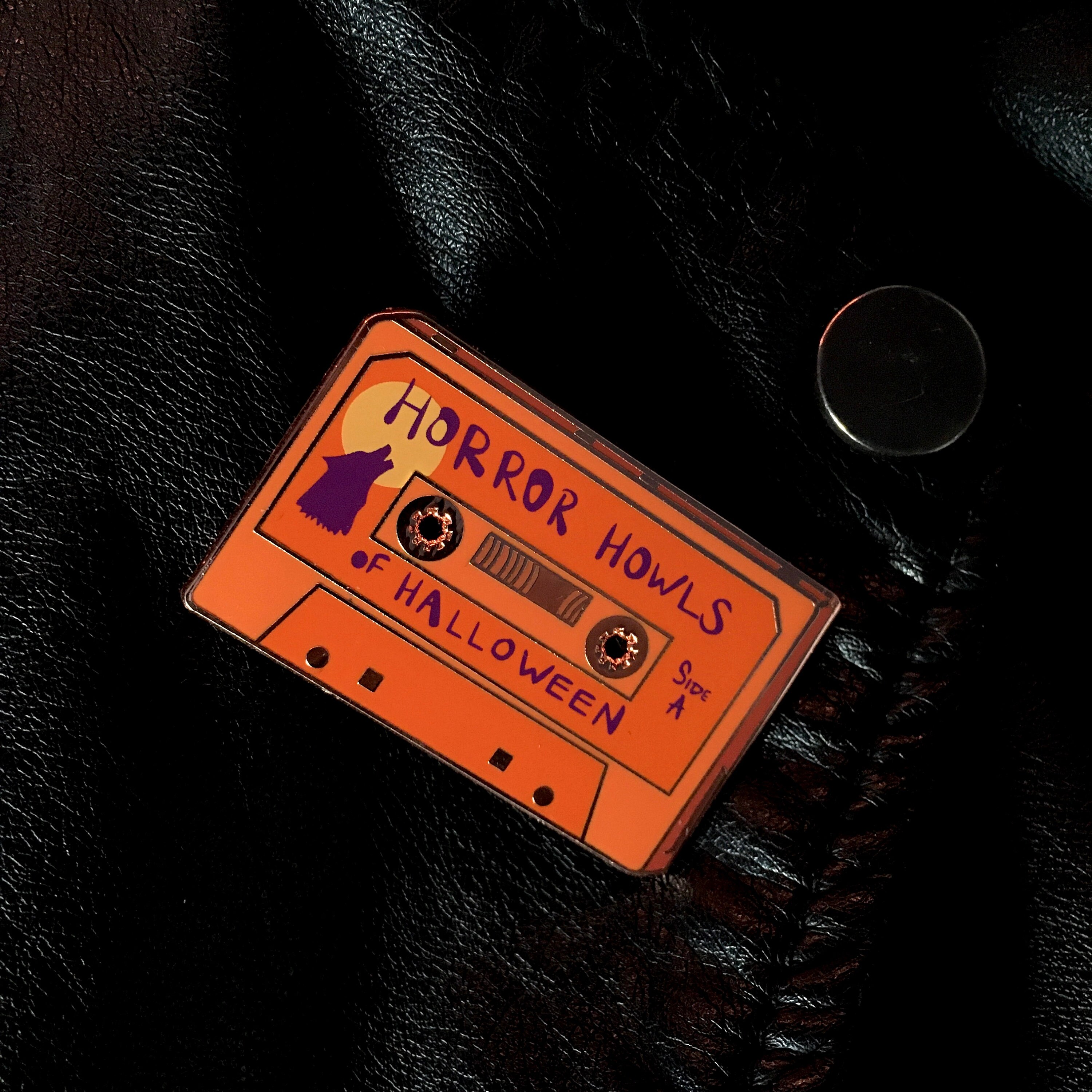 Horror Howls of Halloween Cassette Tape Hard Enamel Pin - Etsy