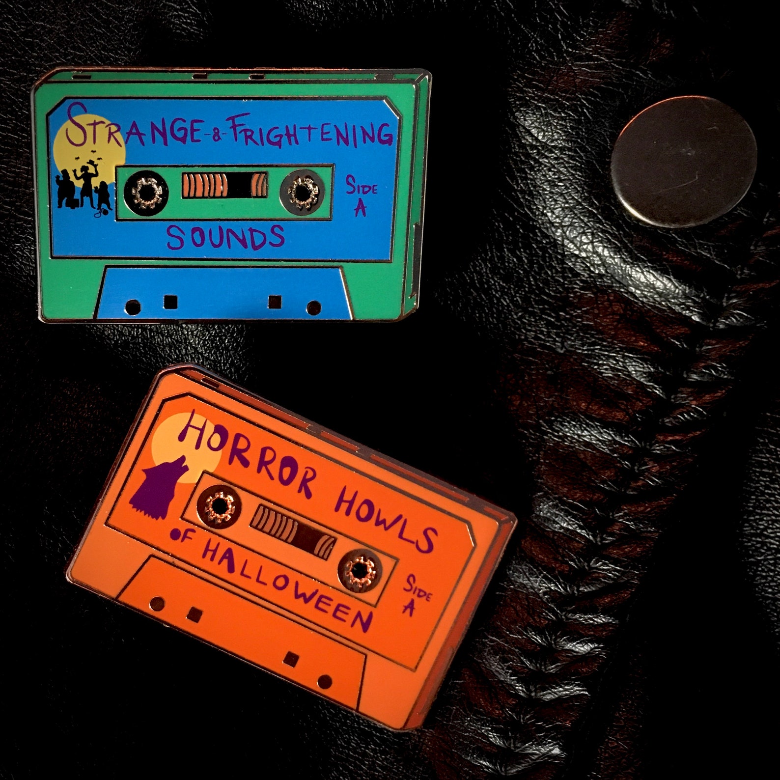 Horror Howls of Halloween Cassette Tape Hard Enamel Pin - Etsy