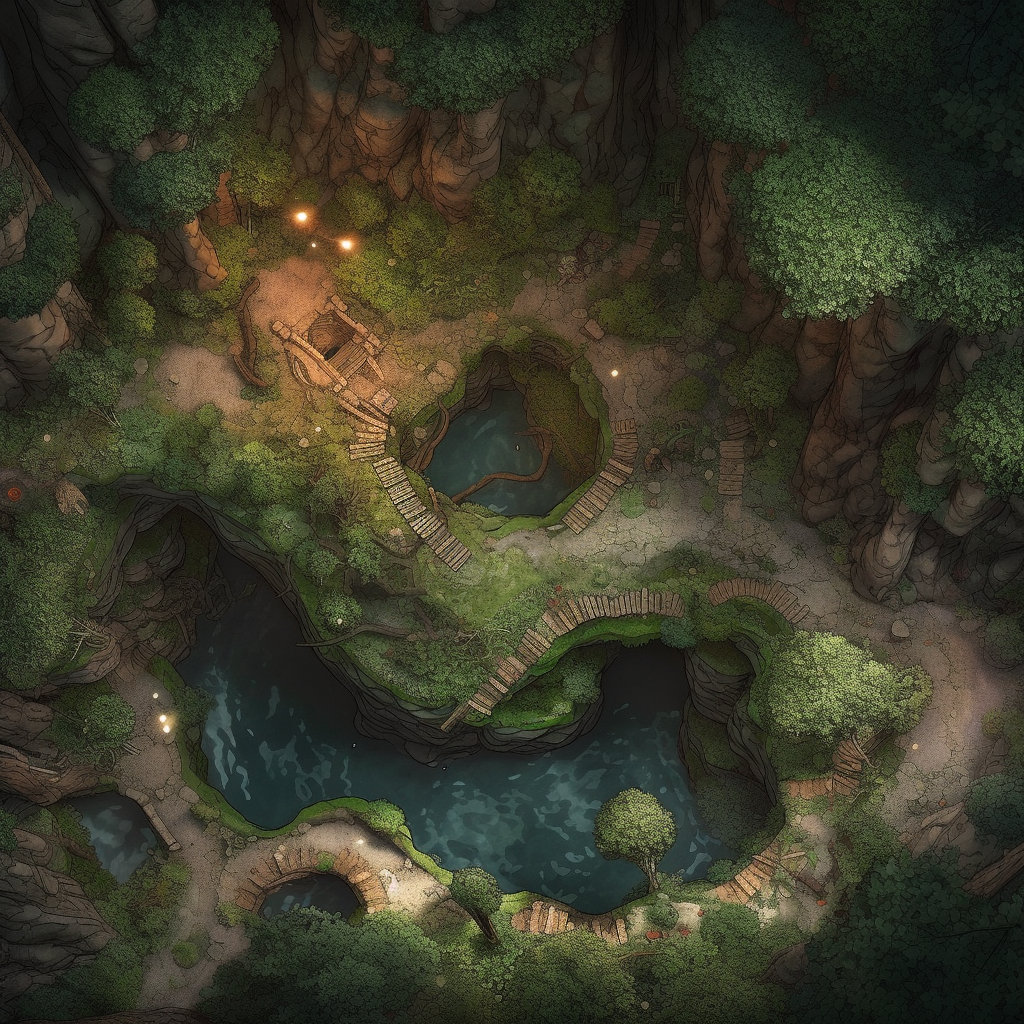 68 D&D Battle Maps // Enchanted Forest Set // Isometric + Top Down ...