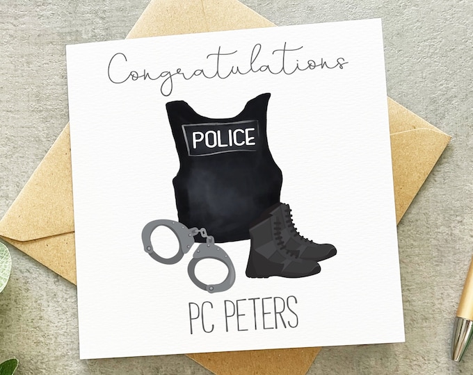 You Did It Police Card Police Congratulations Promotion Police Academy Graduation Graduate Card ...