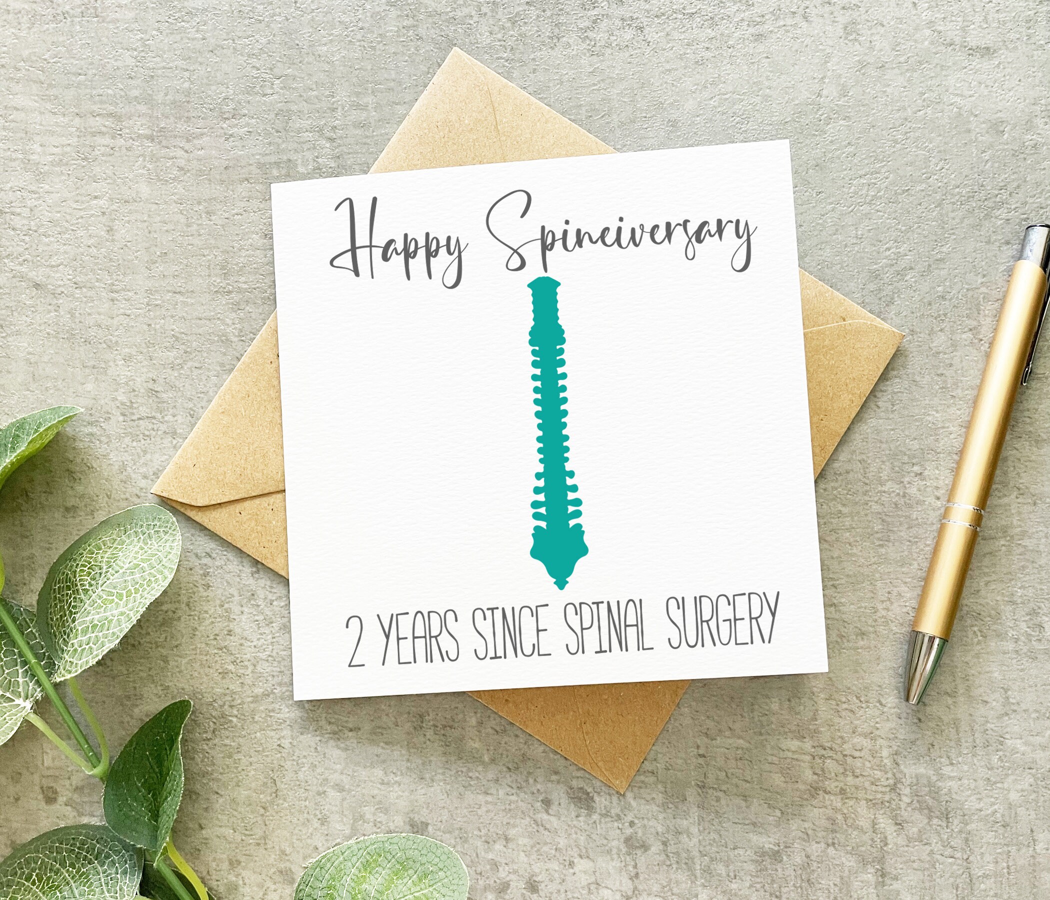 Spineiversary Card, Scoliosis Anniversary, Spinal Surgery Anniversary ...