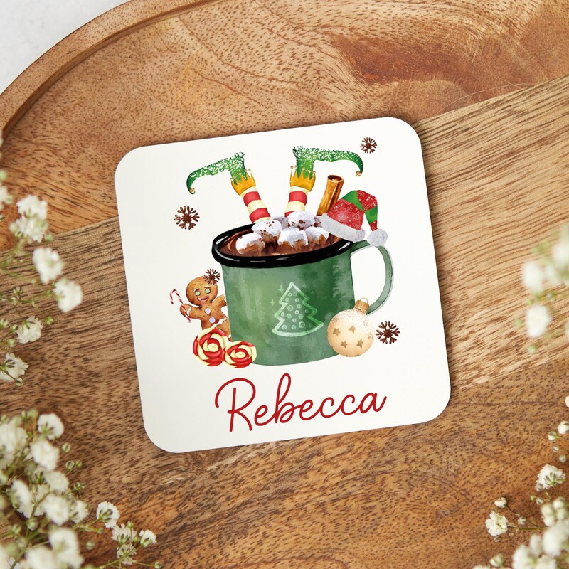 Christmas Coasters - Etsy