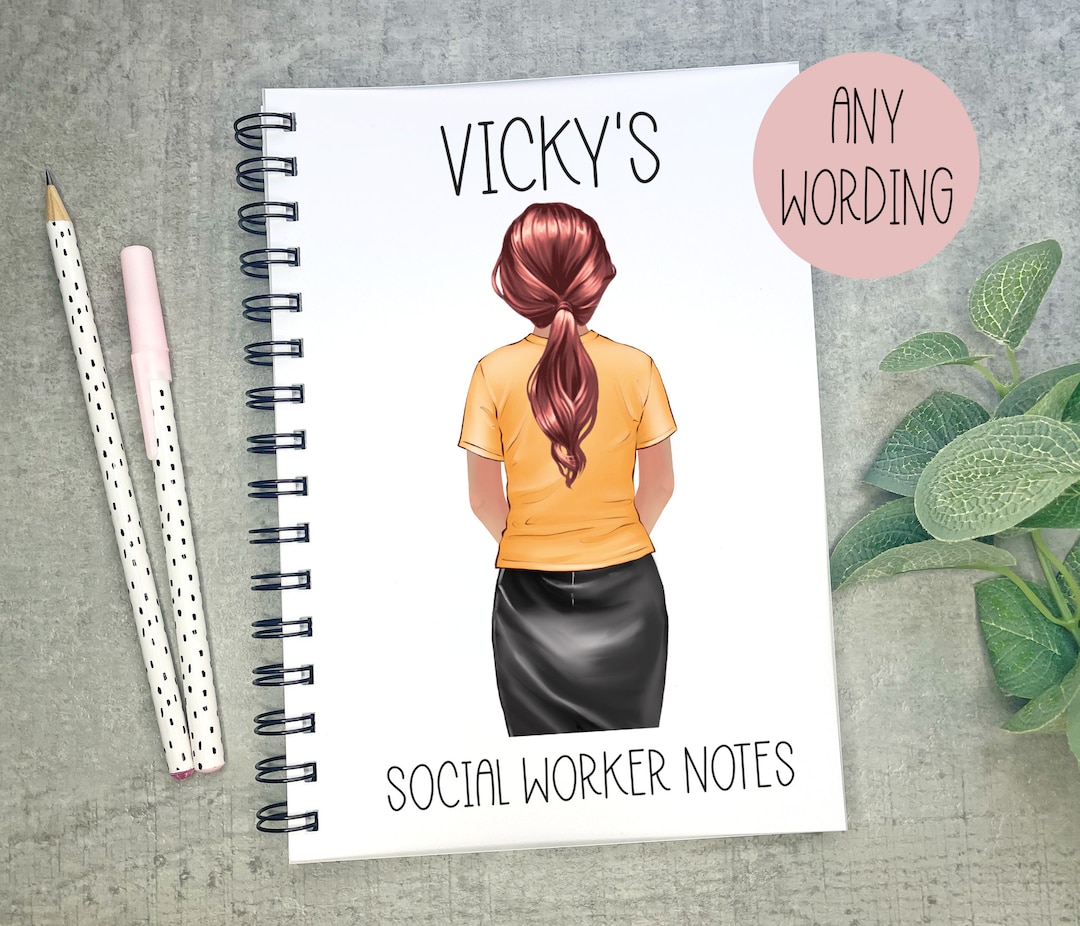 Personalised Social Worker Notebook, Social Worker Gift ...