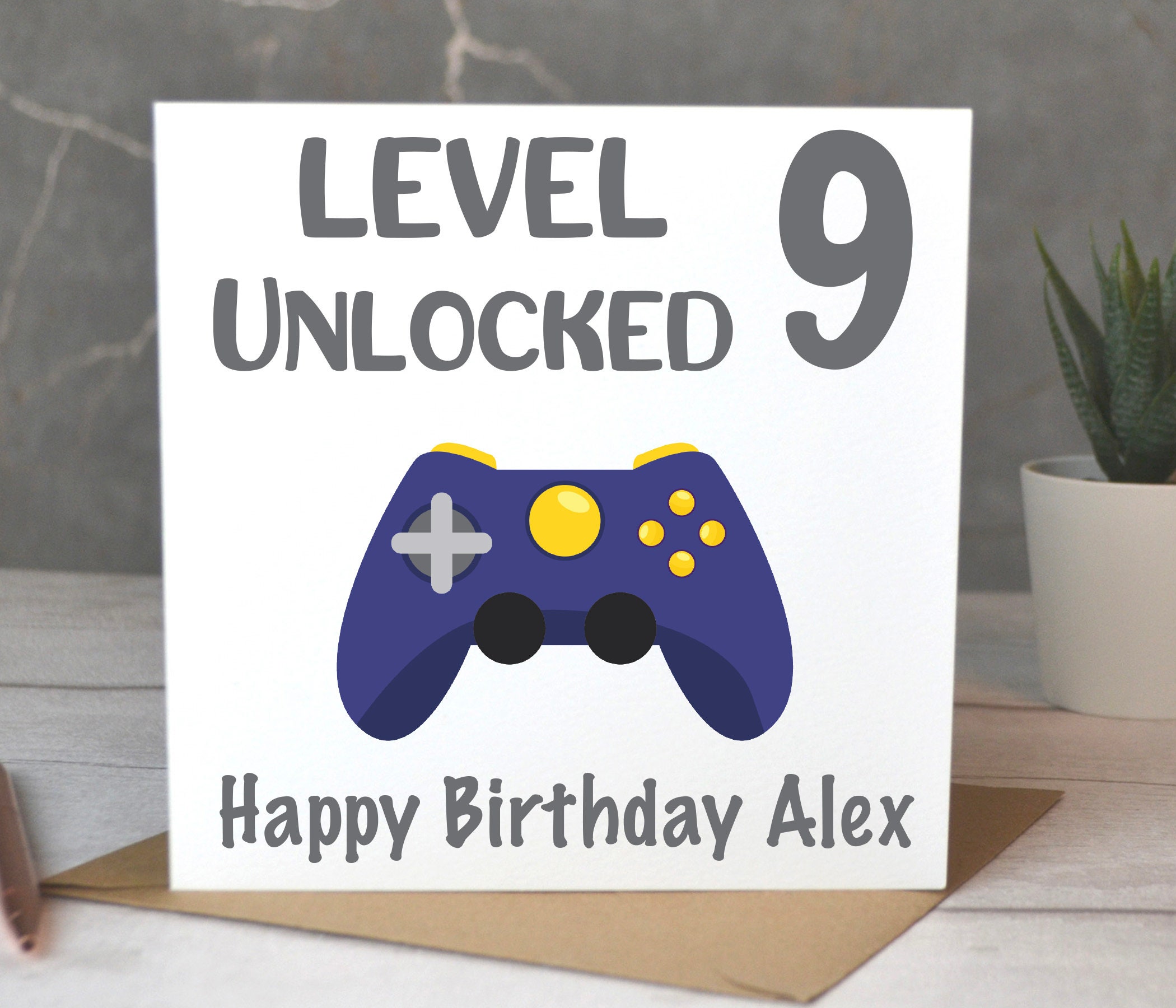 Boys Gaming Birthday Card Level Unlocked Age Birthday Card - Etsy UK