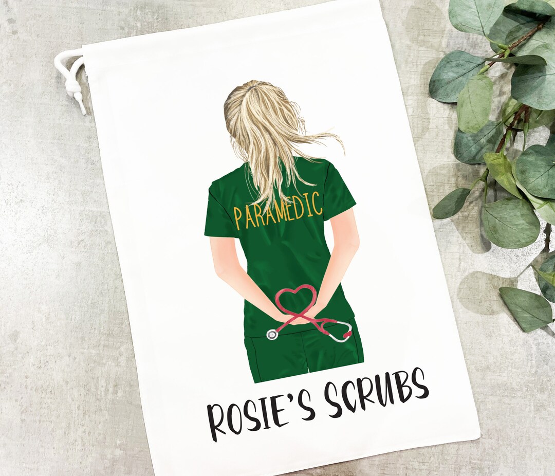 Paramedic Scrubs Bag, Personalised Scrubs Bag, Paramedic Scrubs ...