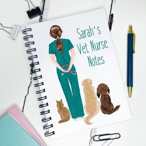 Personalised Vet Nurse Notebook, Trainee Vet Nurse Gift, Vet Nurse ...