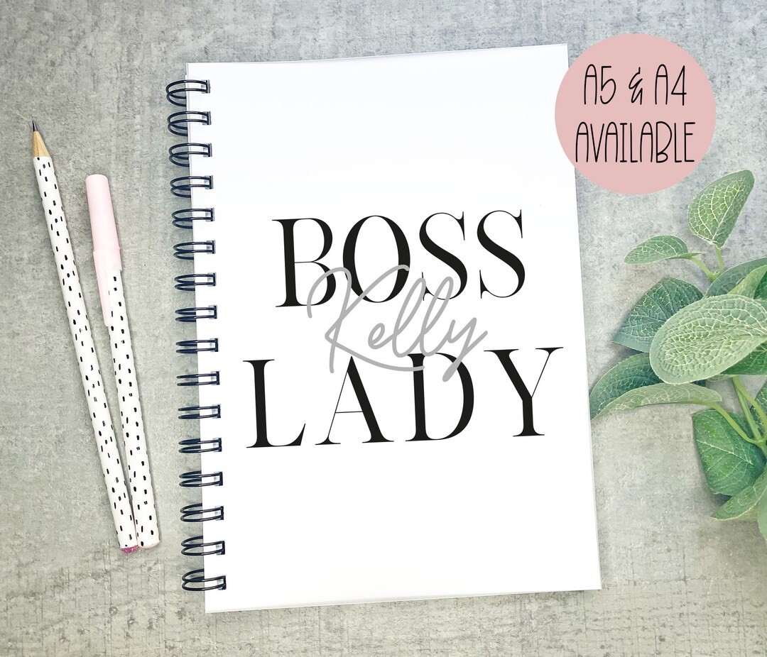 Boss Lady Notebook, Gift for Manager, Friend Setting up Business, Boss ...