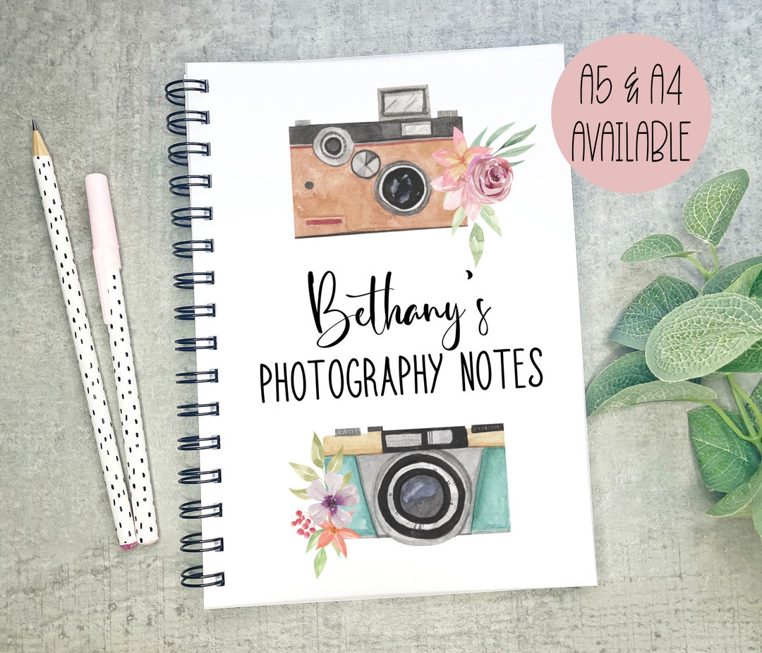 Photographer Notebook, Gift for Photographer, Photography Notebook ...