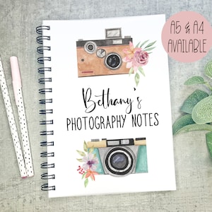 Photographer Notebook, Gift for Photographer, Photography Notebook ...