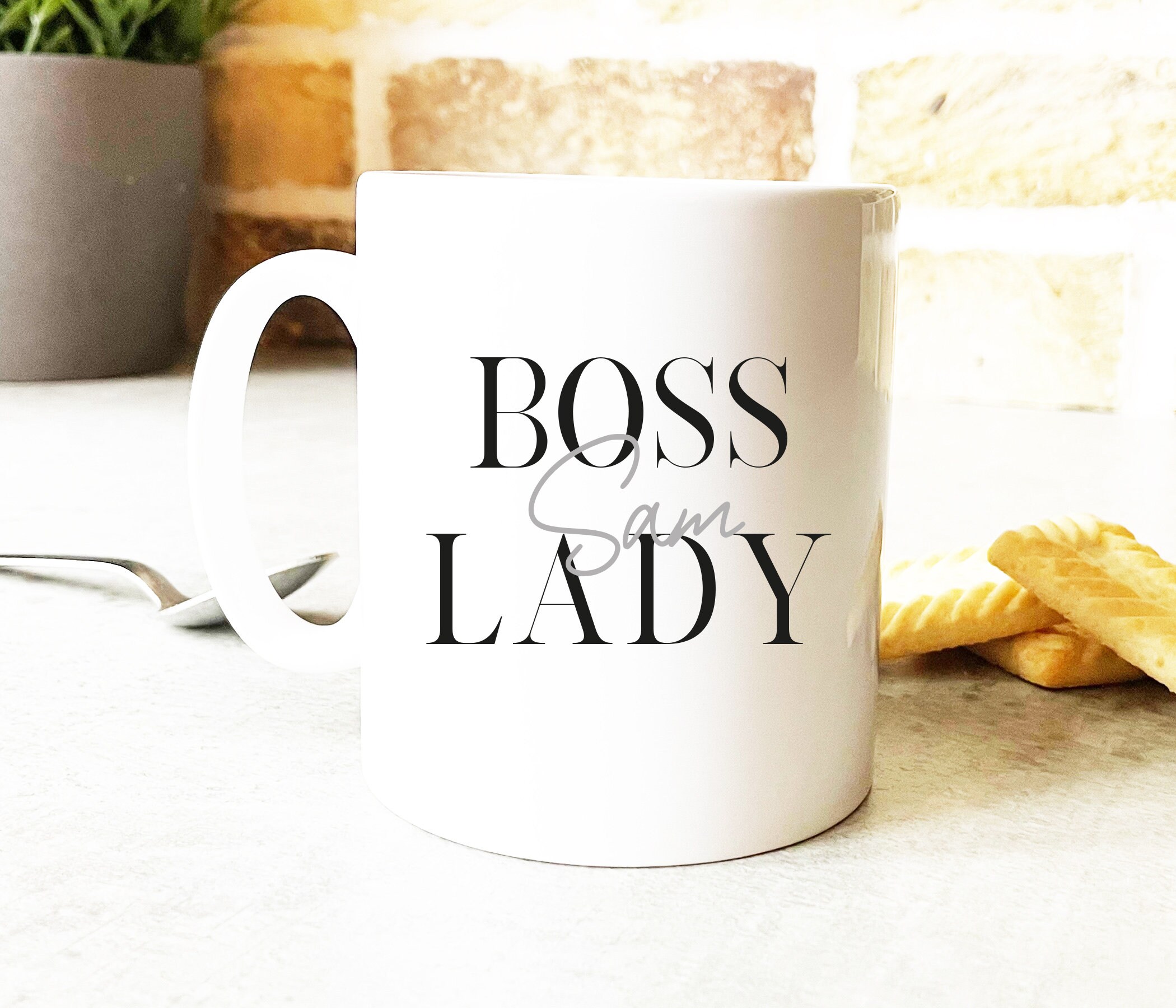 Personalised Boss Lady Mug Boss Mug She's the Boss Mug - Etsy