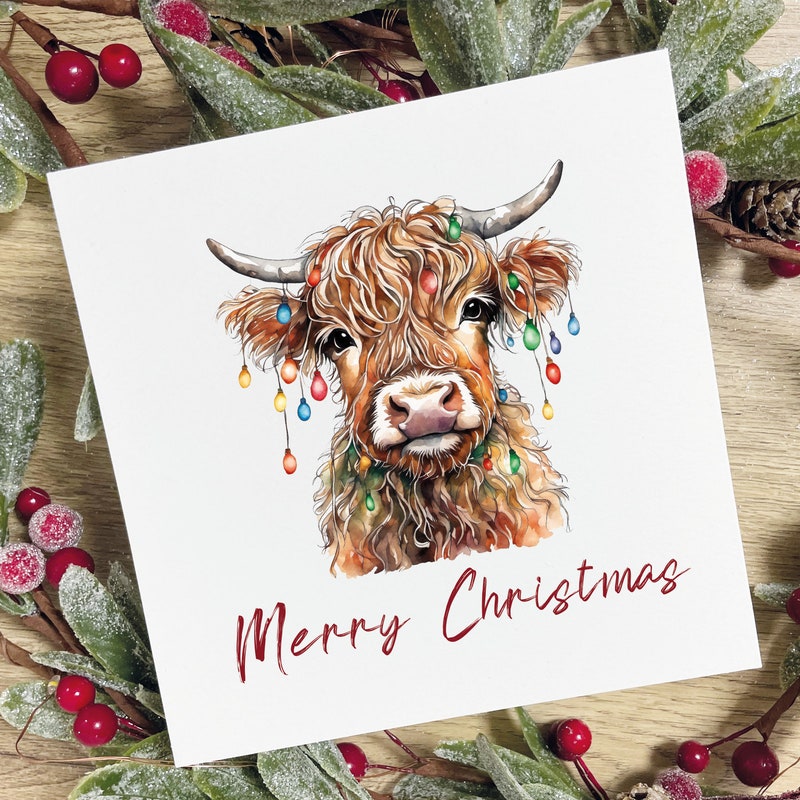 Cow Card - Etsy