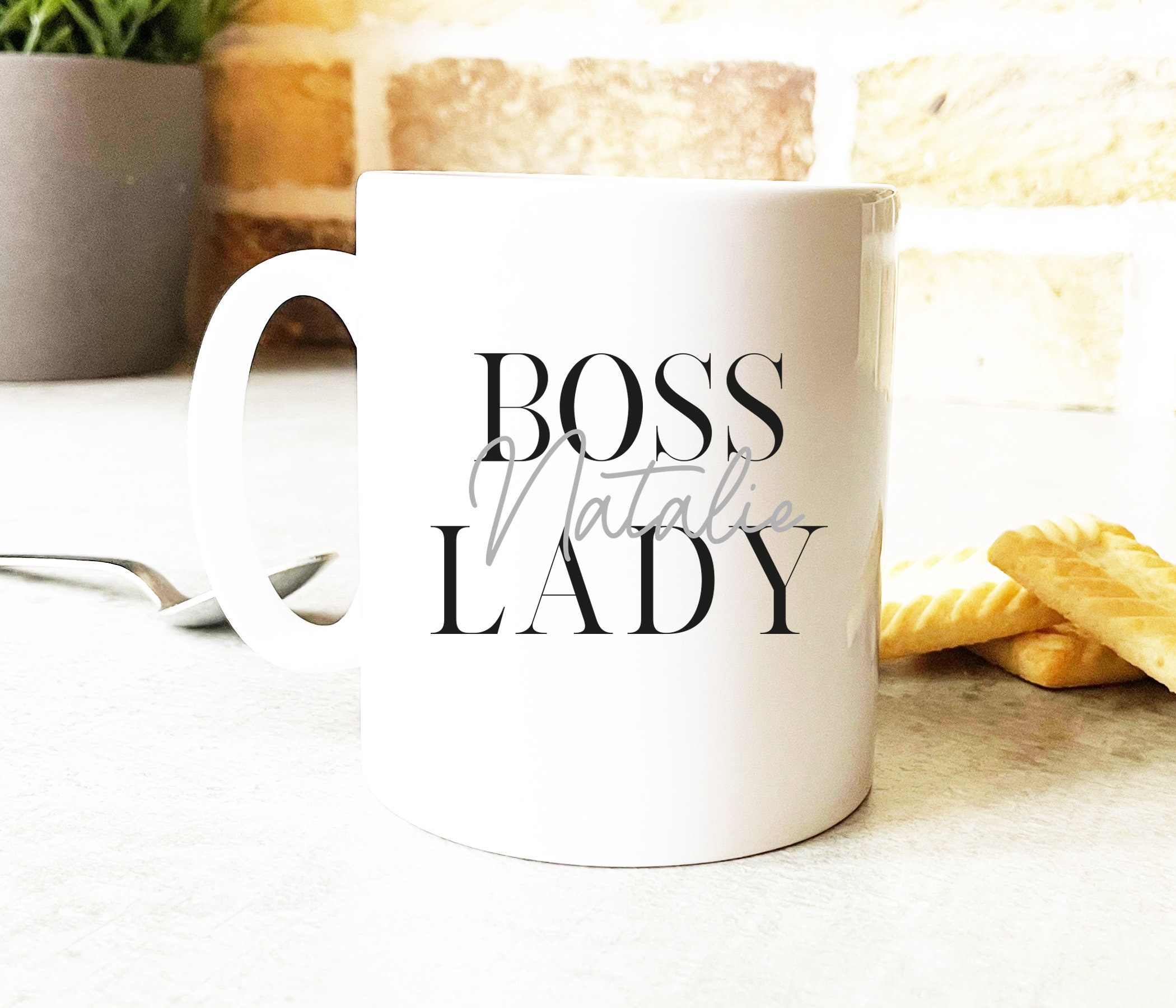 Personalised Boss Lady Mug Boss Mug She's the Boss Mug - Etsy