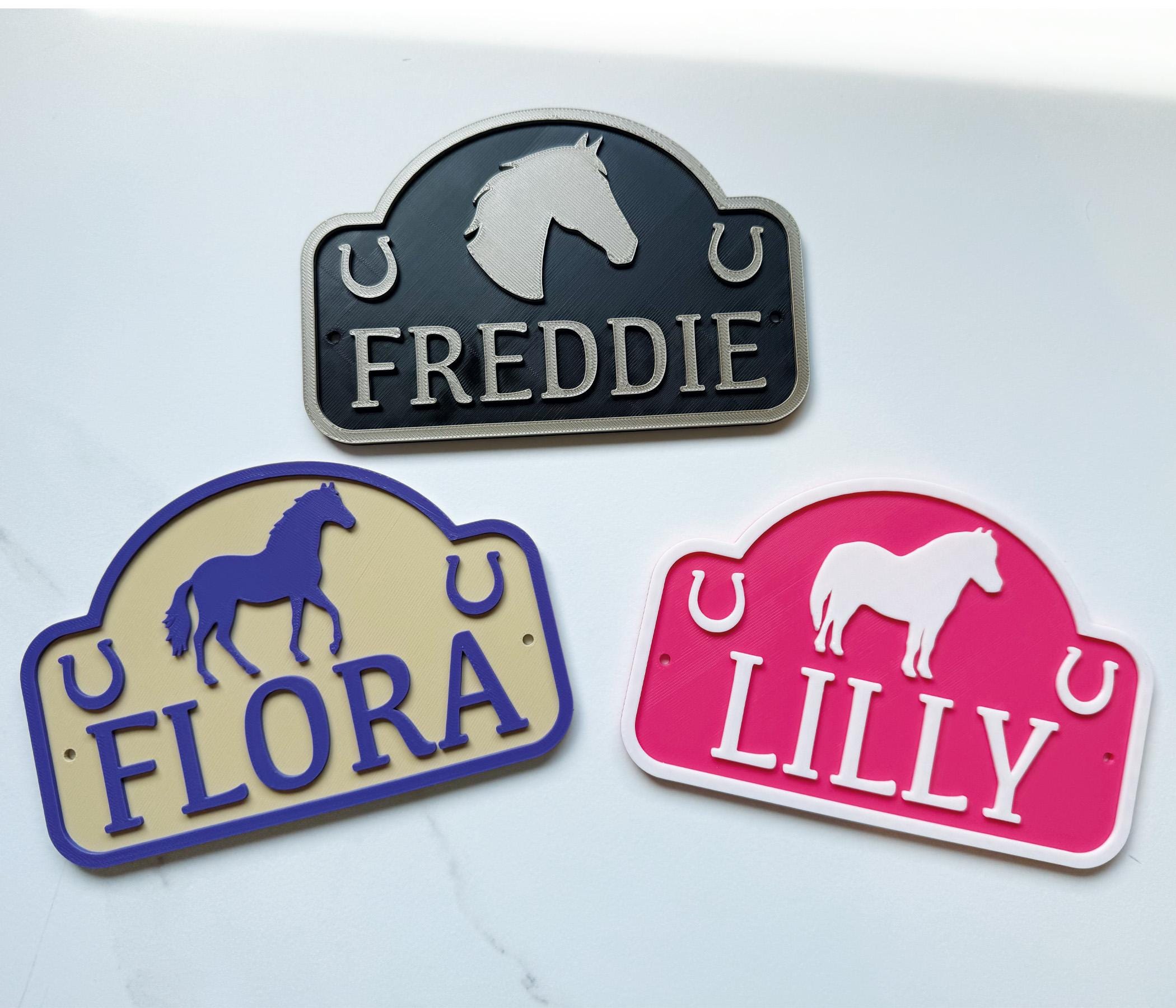 Etsy Horse Name Plates