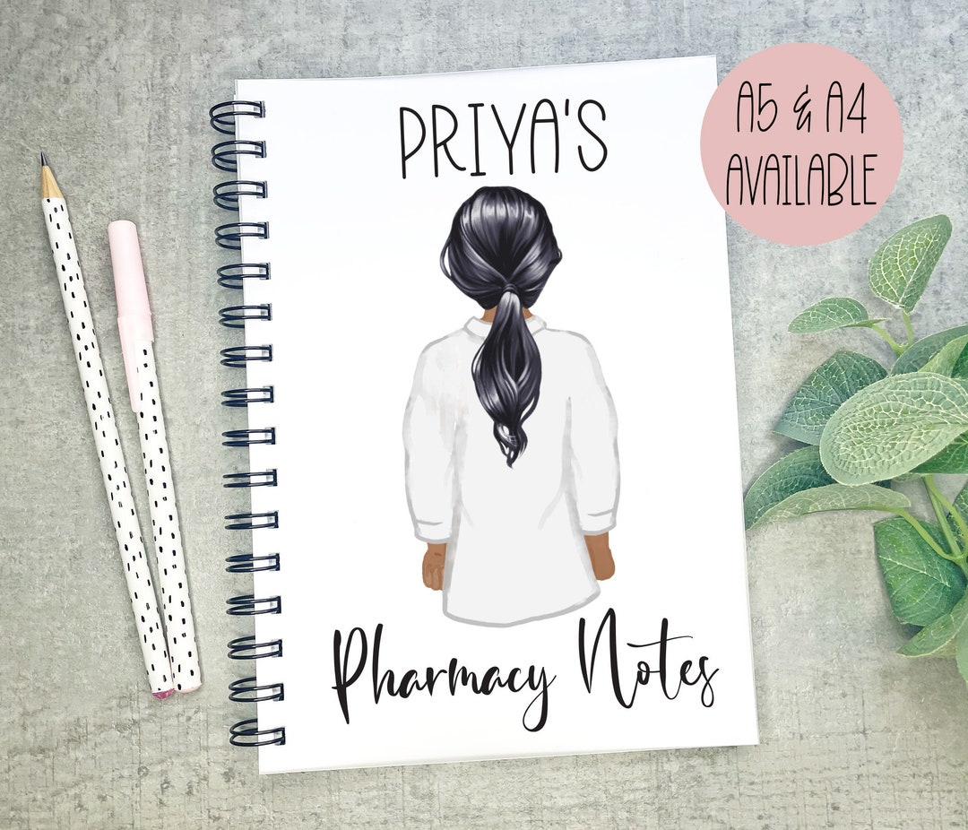 Personalised Pharmacist Notebook, Pharmacy Gift, Student Pharmacist ...