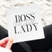 Boss Lady Card, Personalised Card for Boss, Good Luck Starting A ...