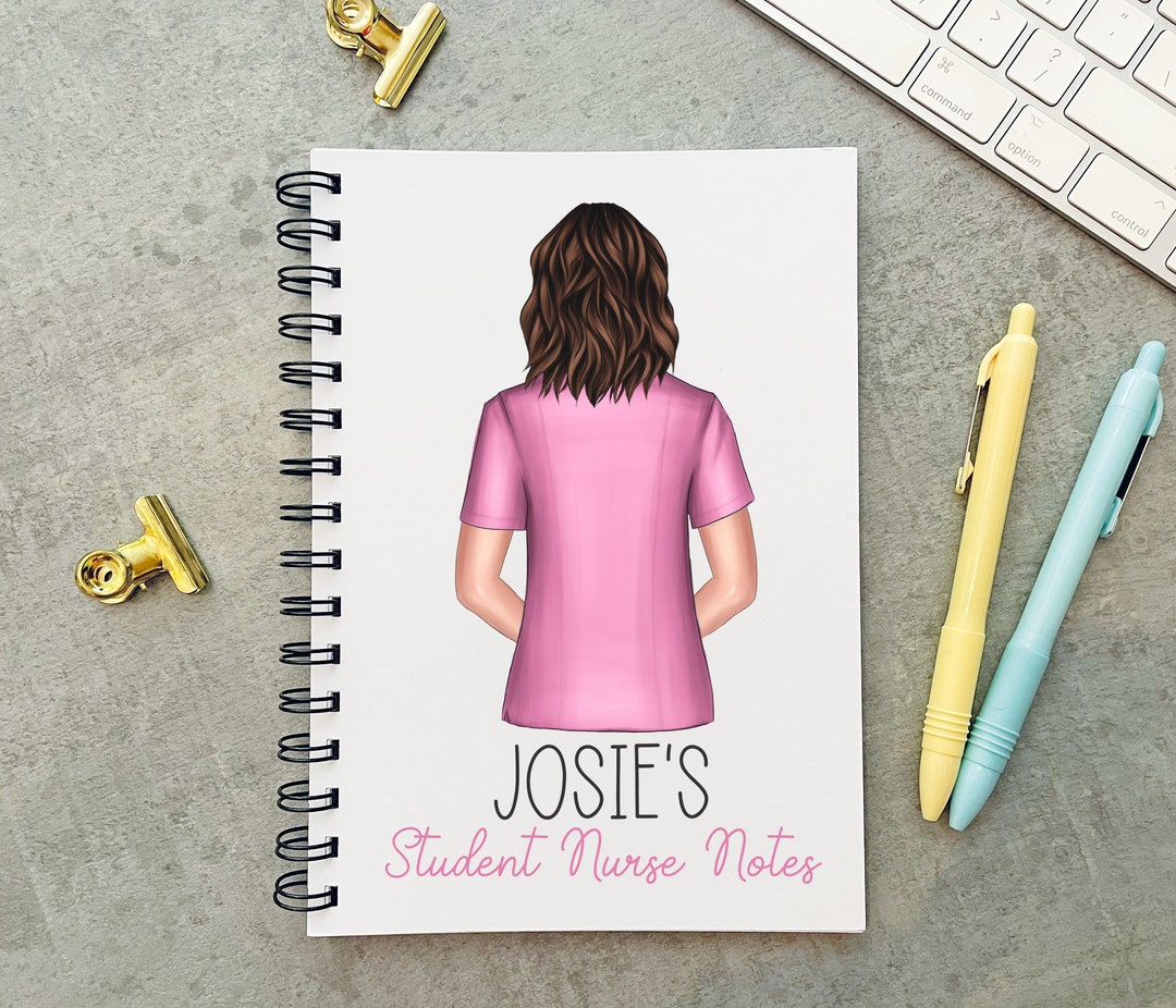 Personalised Student Nurse Notes Notebook, Trainee Nurse Gift ...