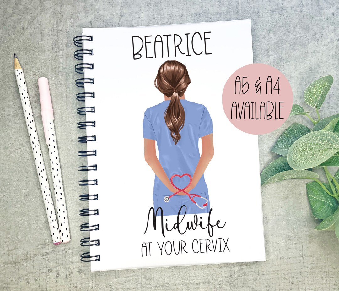 Personalised Midwife Notebook Midwife T Thank You Midwife Midwife