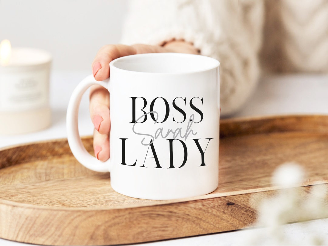 Personalised Boss Lady Mug, Boss Mug, She's the Boss Mug, Bosses Mug ...