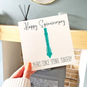 Spineiversary Card, Scoliosis Anniversary, Spinal Surgery Anniversary ...
