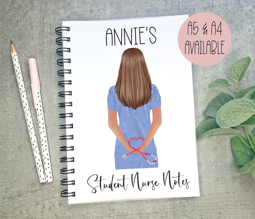 Personalised Student Nurse Notes Notebook, Trainee Nurse Gift ...