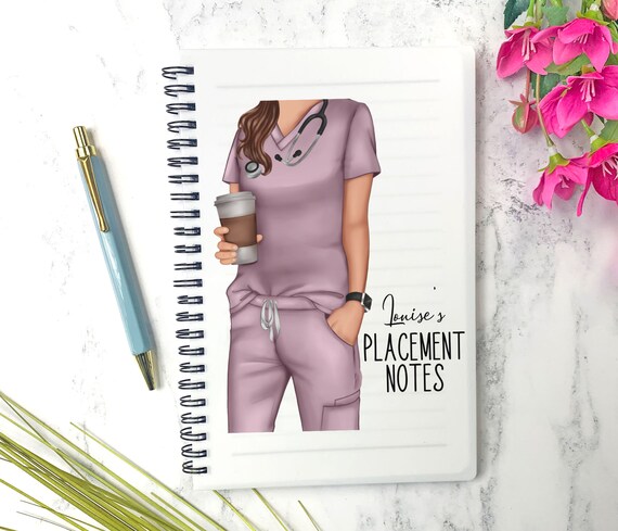 Personalised Placement Notes Notebook Trainee Nurse Gift | Etsy