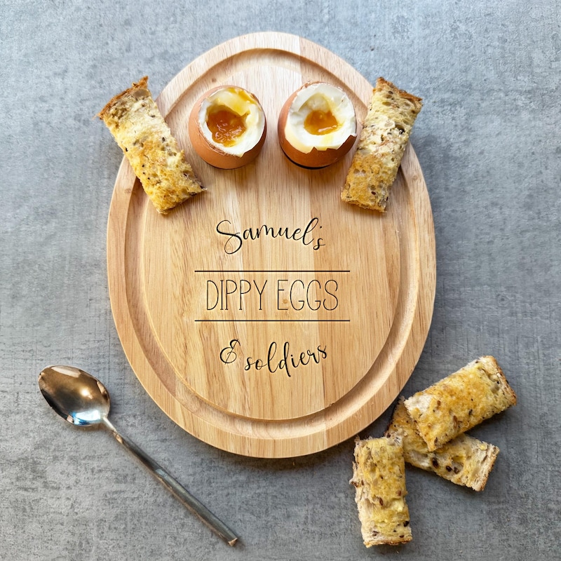 Wooden Egg Cup Plate - Etsy