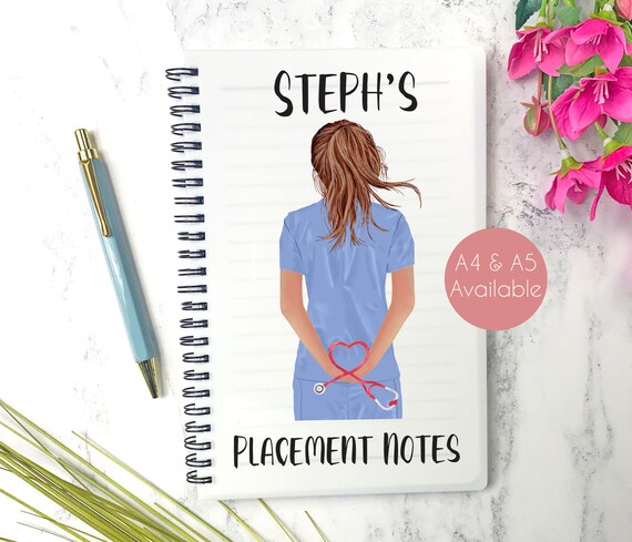 Personalised Placement Notes Notebook Trainee Nurse Gift - Etsy UK