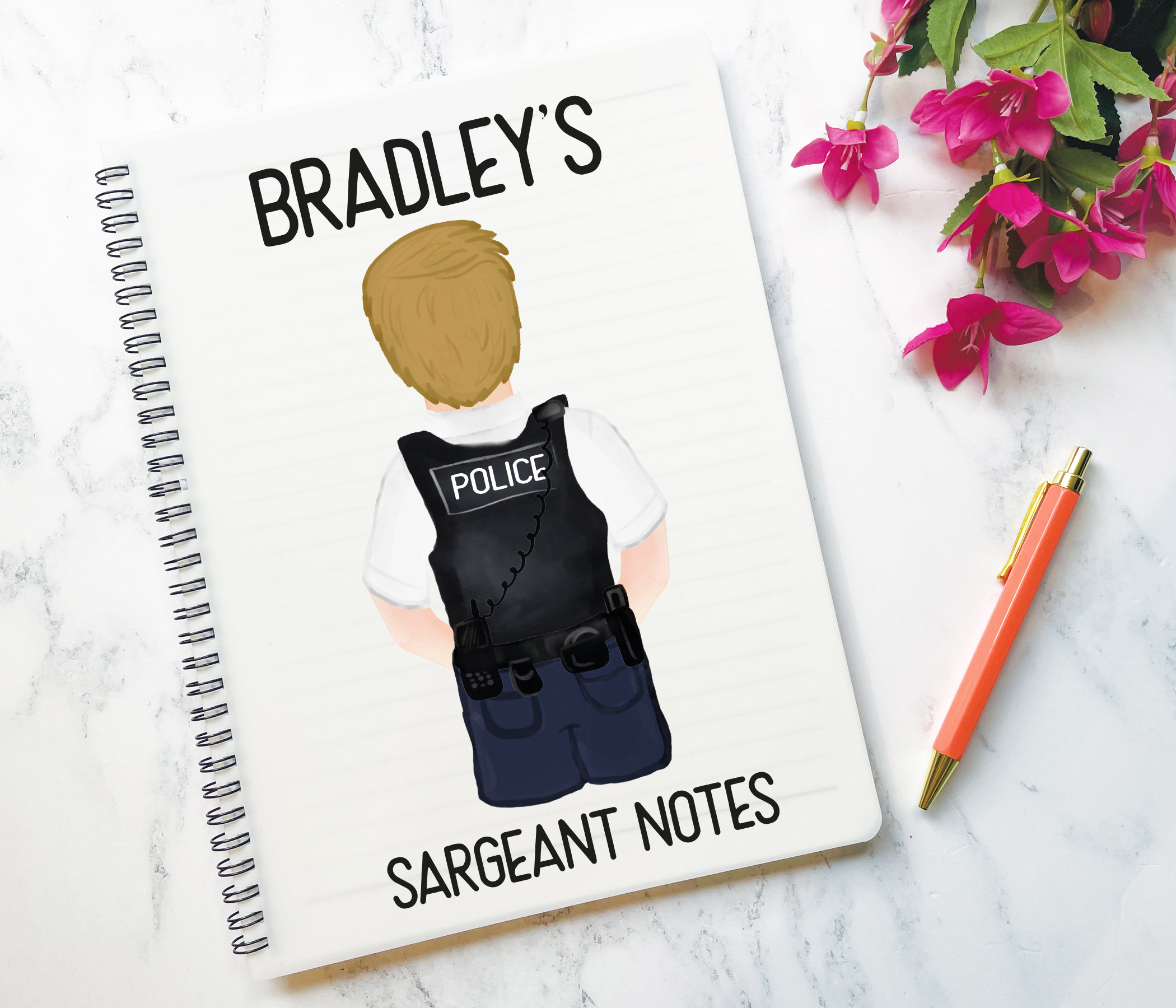 Personalised Police Notebook Trainee Police Officer | Etsy