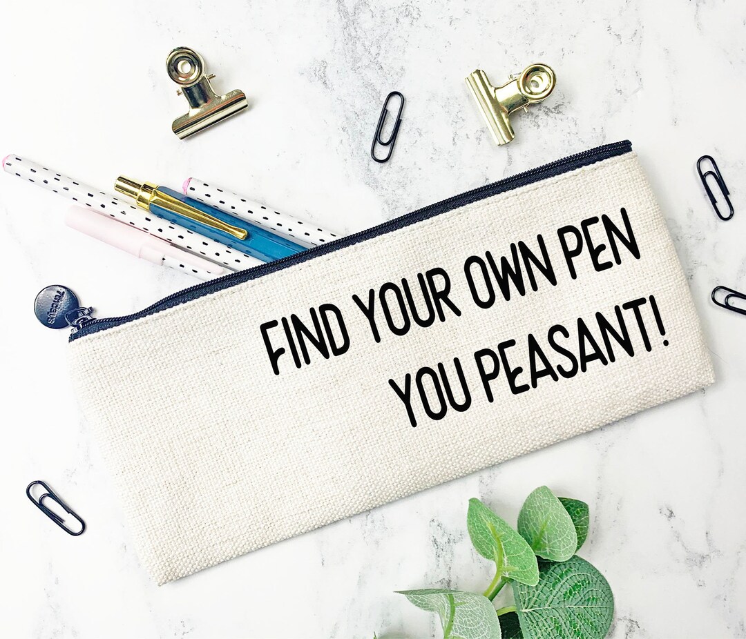 Funny Pencil Case, Hands off My Pens, Personalised Pencil Case ...